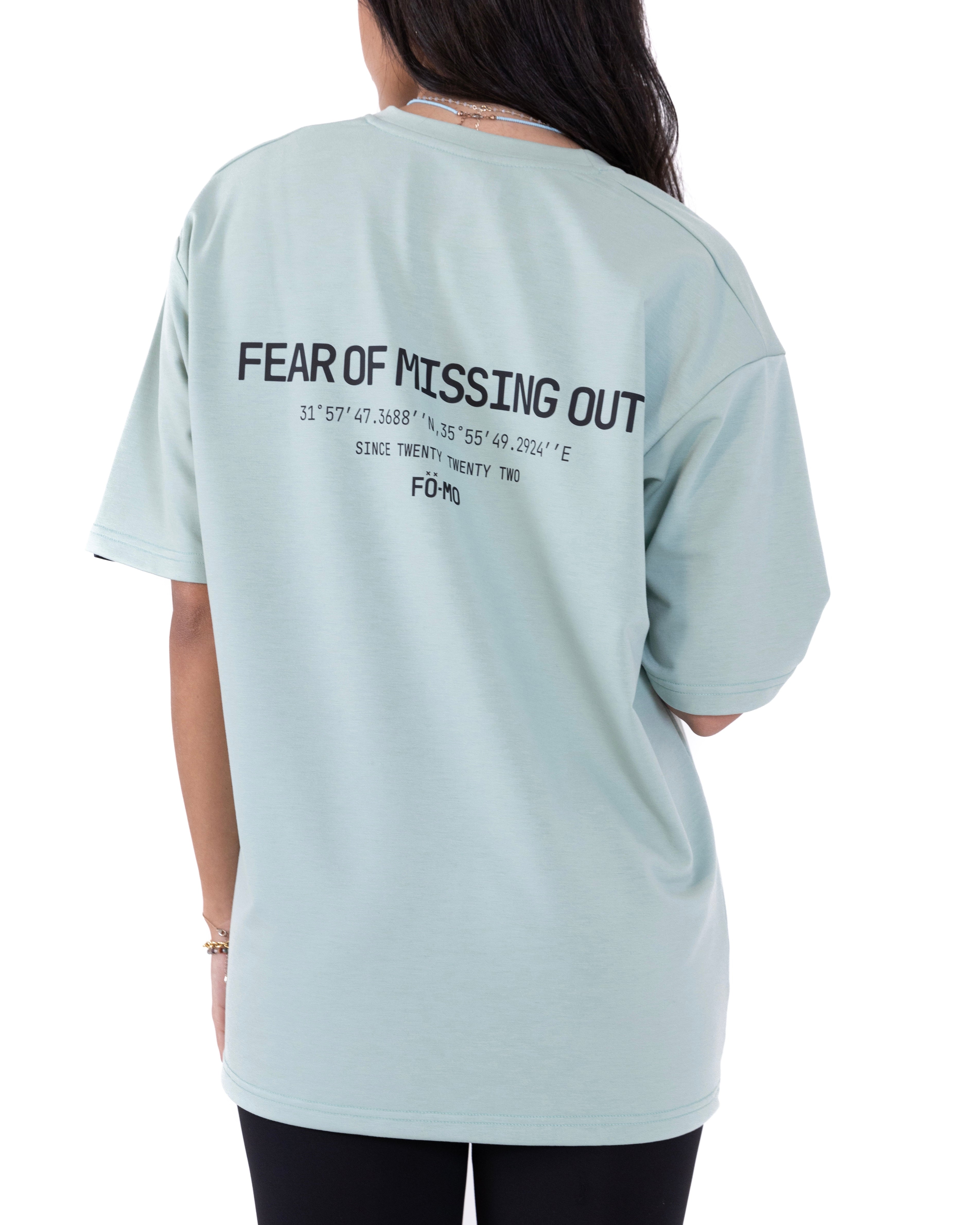 Mint Green FOMO Zone Oversized Shirt – FOMOFITS